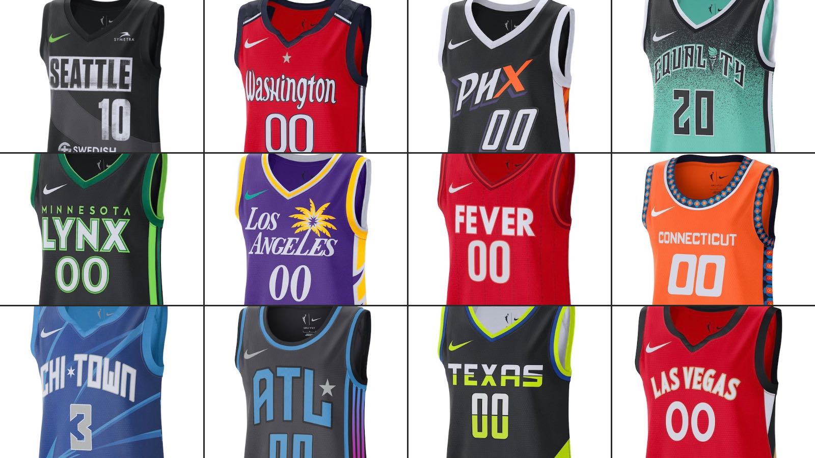 5 nouveaux maillots : Vue d'ensemble des maillots WNBA 2023