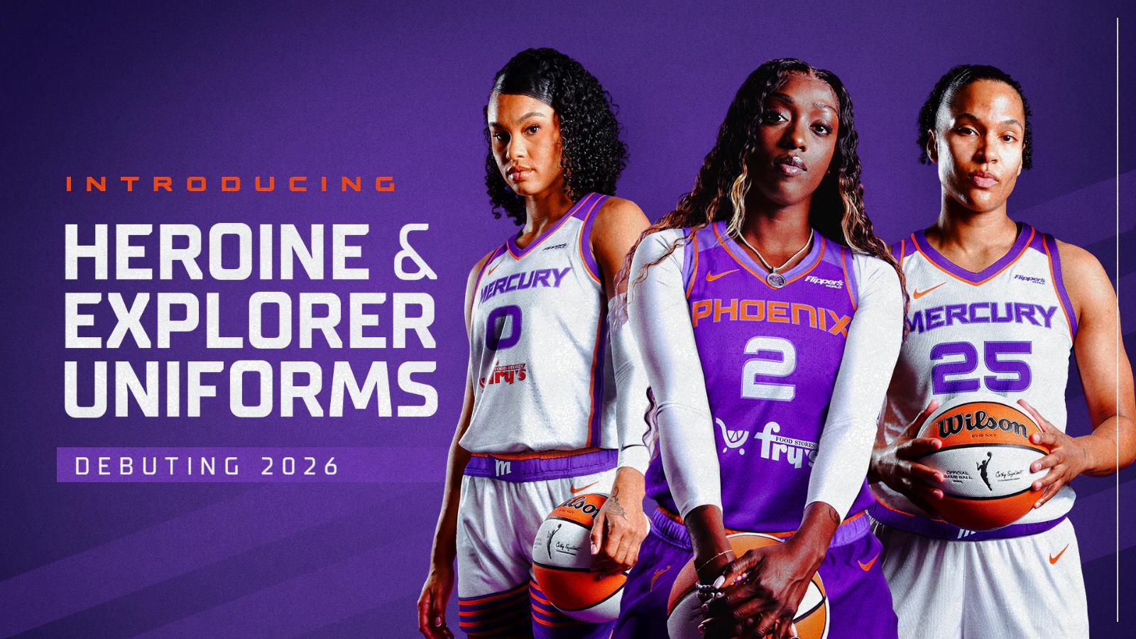 خبر عاجل: فريق Phoenix Mercury يكشف عن قمصانه الجديدة لموسم 2026 من ...
